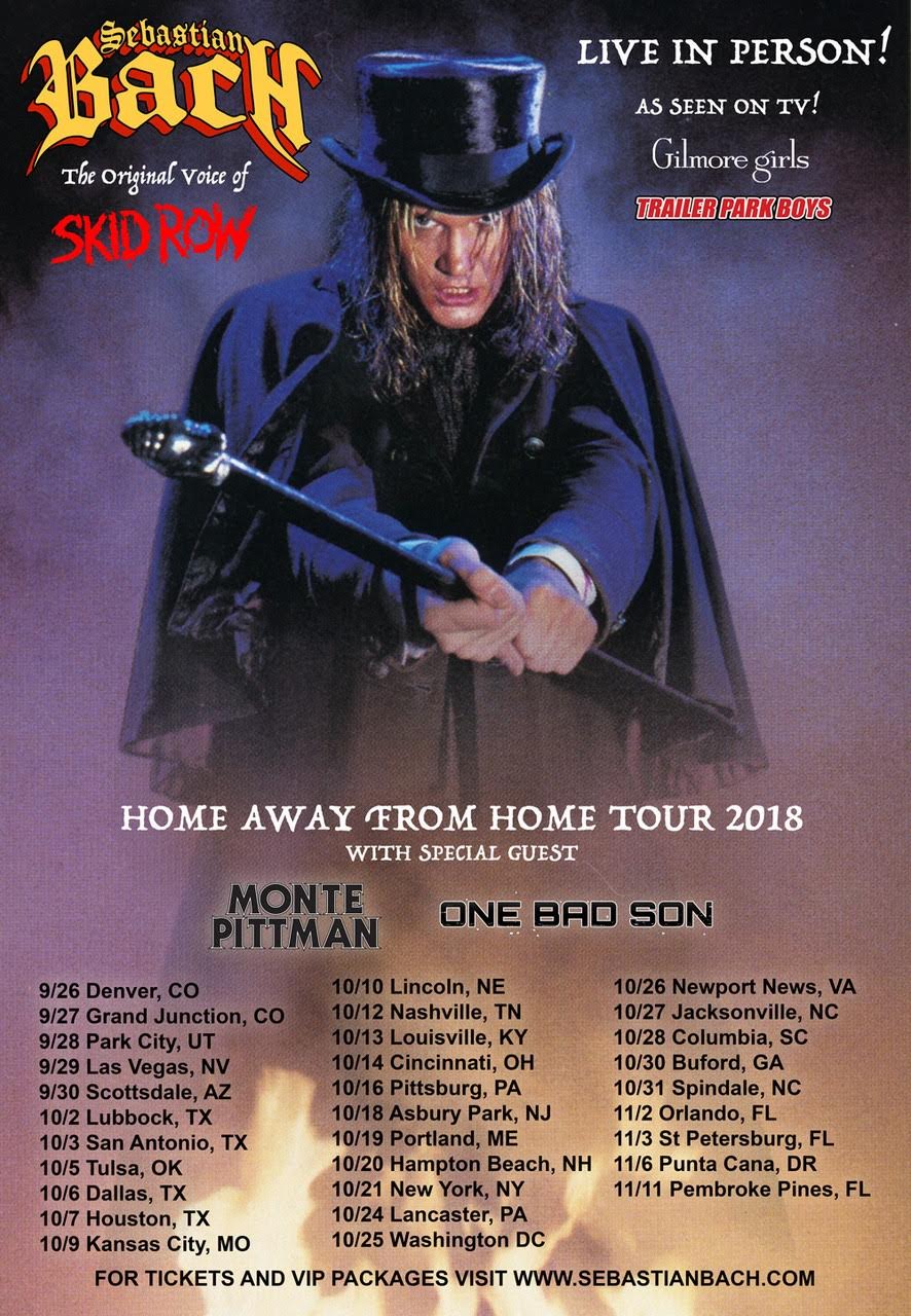 MONTE PITTMAN Announces US Tour With Sebastian Bach - Earsplit Compound