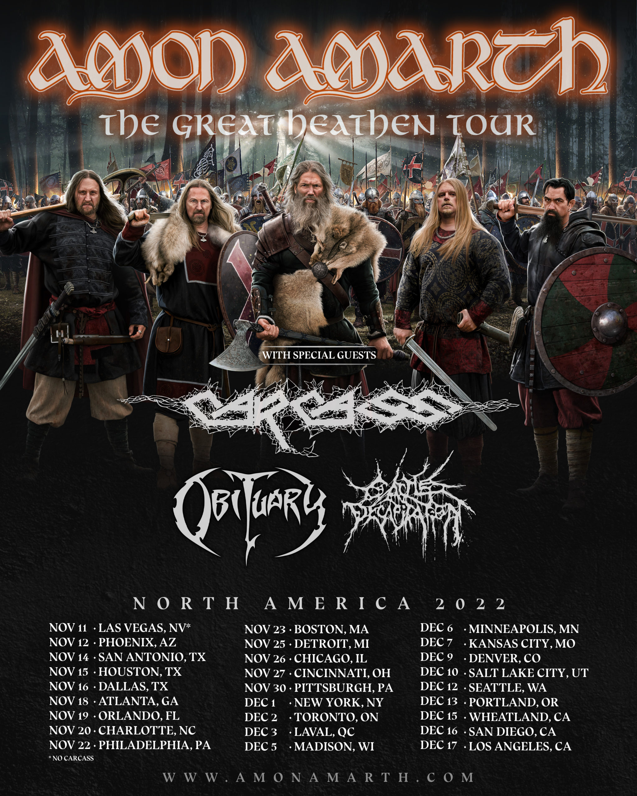 CATTLE DECAPITATION To Support Amon Amarth On The Great Heathen Tour ...